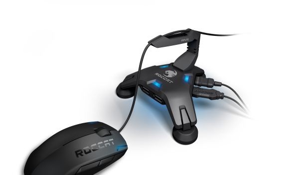 Roccat Apuri Active USB Hub Mouse Bungee - DiscoAzul.com